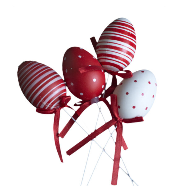 Cutie cu 9 oua decorative galbene pentru Paste - Furnitura.ro